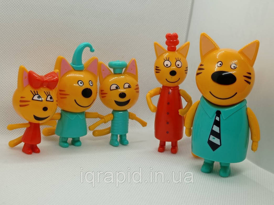 Фигурки Три Кота. Игрушки "Три кота" набор: Карамелька Компот Коржик ...