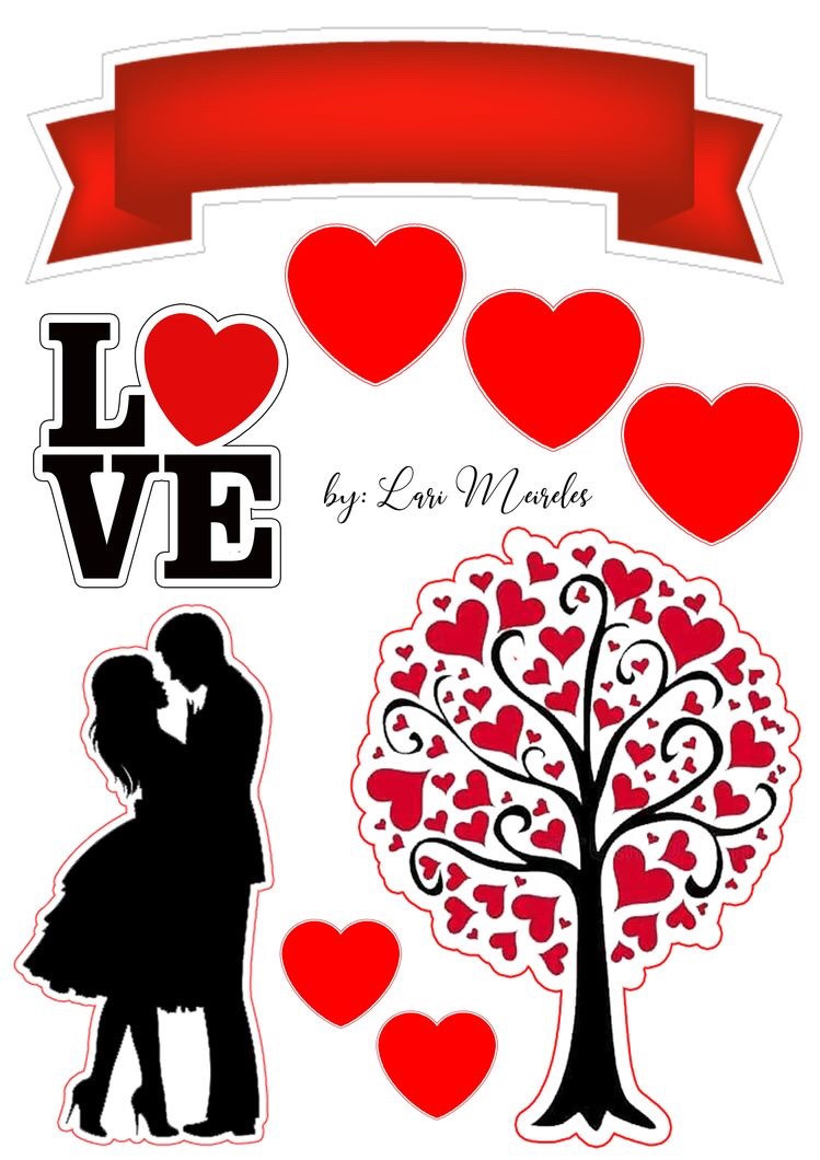 Вафельна картинка Любов ⁇ Їстівні картинки День Закоханих ⁇ Love Is картинки різні Формат А4