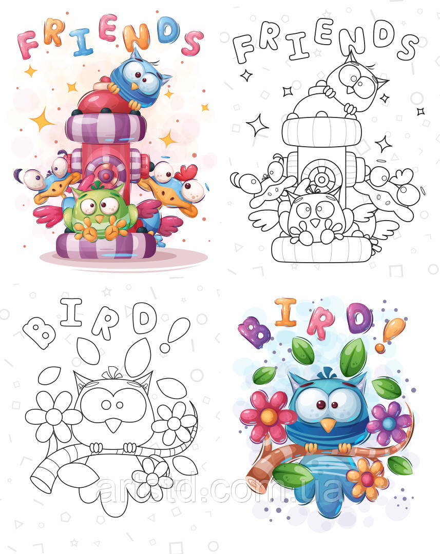 Купить Мега Раскраски Птички Артикул 43019, цена 325 ₴ — Prom.ua (ID ...