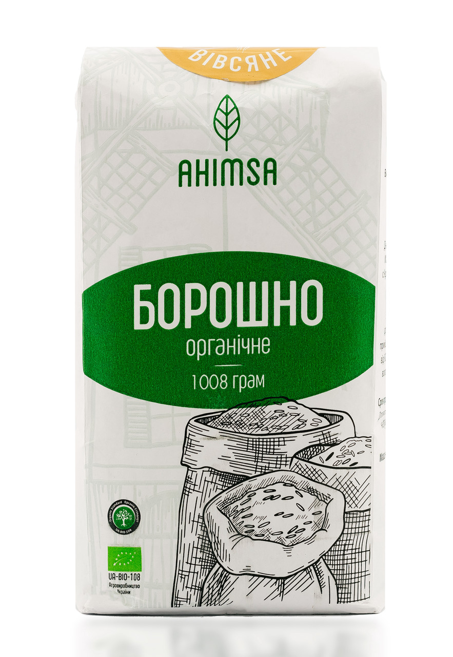 Купить Мука овсяная органическая 1 кг ТМ Ahimsa, цена 94.50 грн — Prom ...