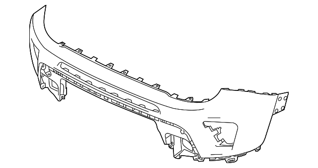 Передній бампер Jeep Renegade 19- (Китай) верхня частина 6VM44TZZAA ...