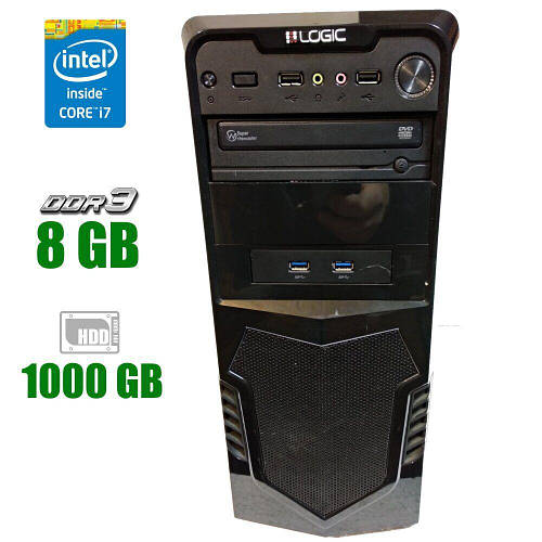 Компьютер Logic Tower / Intel Core i7-3770 (4 (8) ядра по 3.4 - 3.9 GHz ...