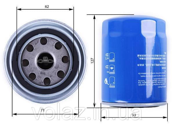 Купить Фильтр масляный D-18mm DongFeng 244/240 JX0810B, цена 331 грн ...