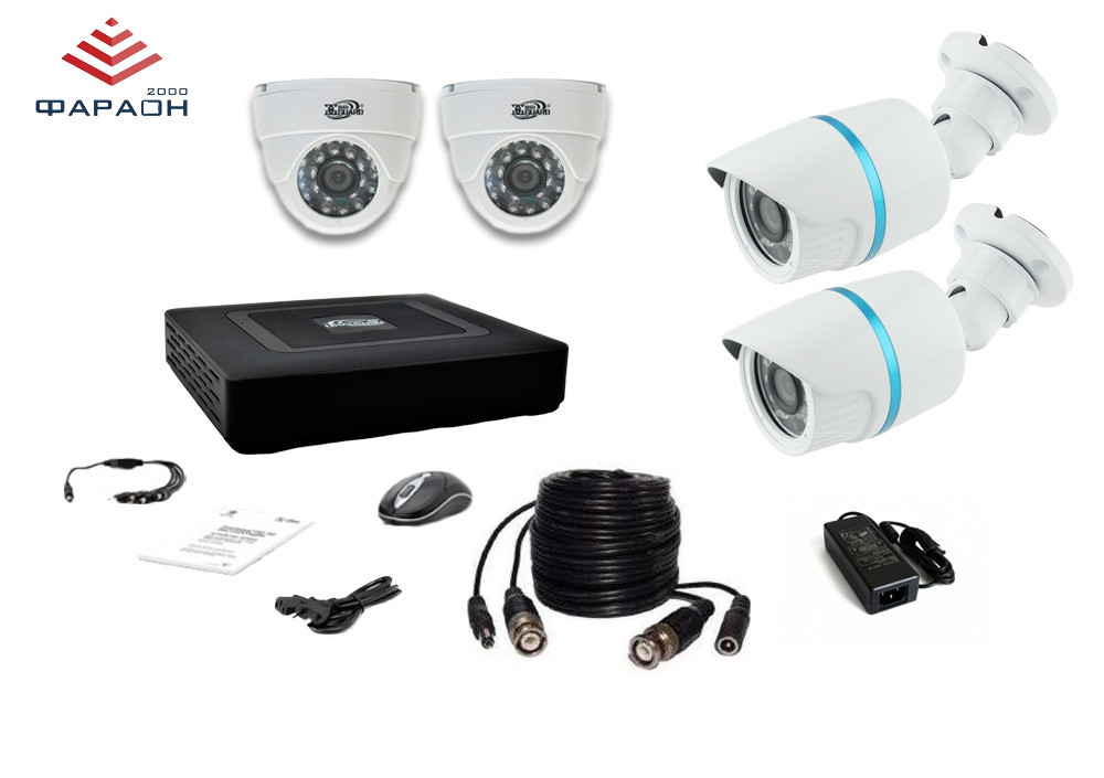 2Мп AHD Комплект видеонаблюдения DigiGuard на 4 камеры в Черкассах от ...