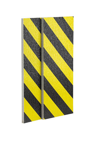 Самоклеюча захисна демпферна пластина Alenor - 500*250*20 мм (жовто-чорна) (ID#1575209679), ціна ...