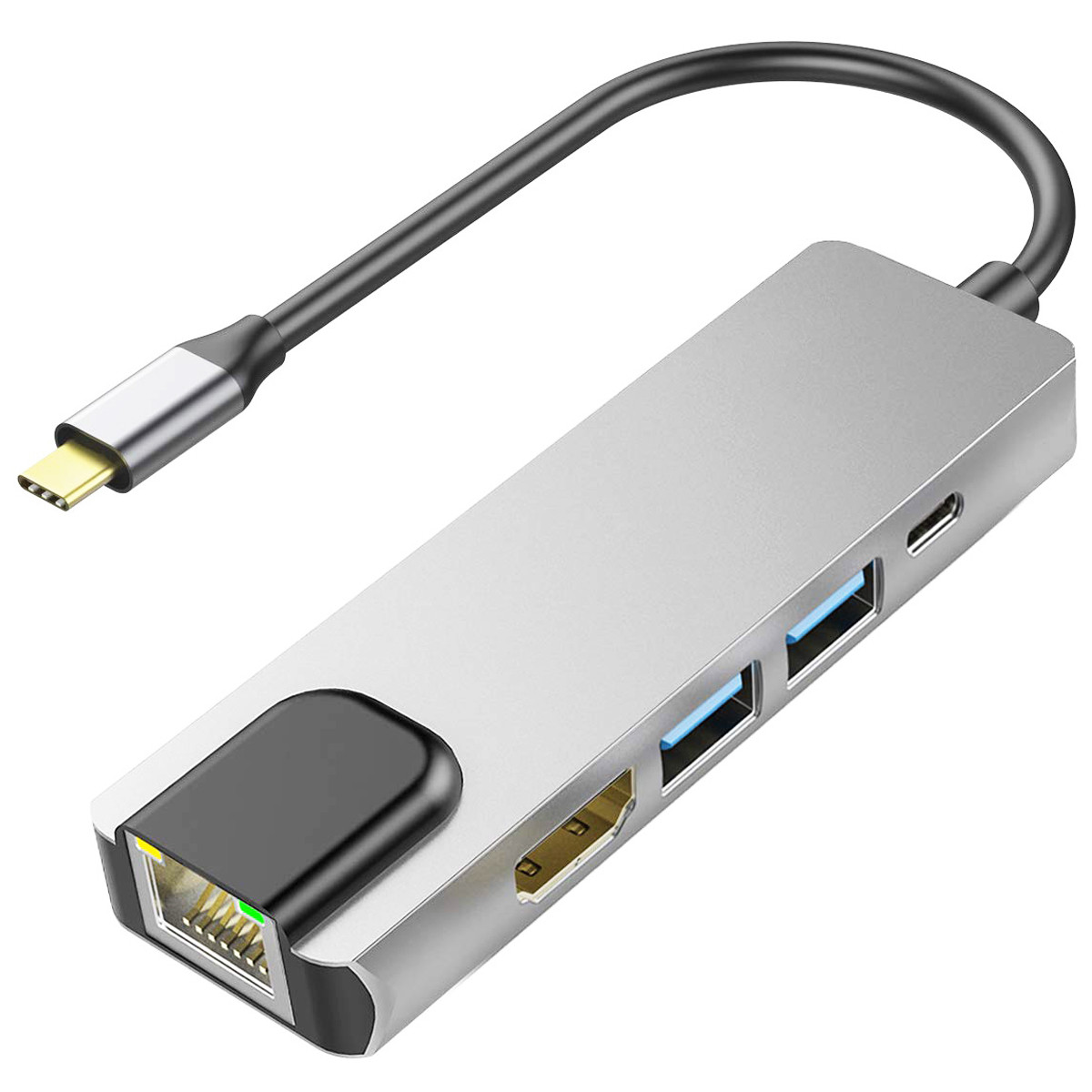 Мультифункциональный USB Type-C Хаб / Разветвитель Addap MH-09 ...