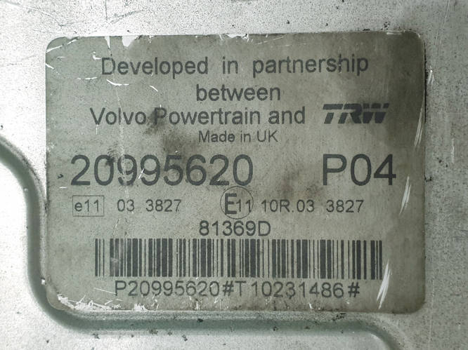 Блок керування двигуном 20995620-P04 Volvo FH, Renault DXI (ID ...