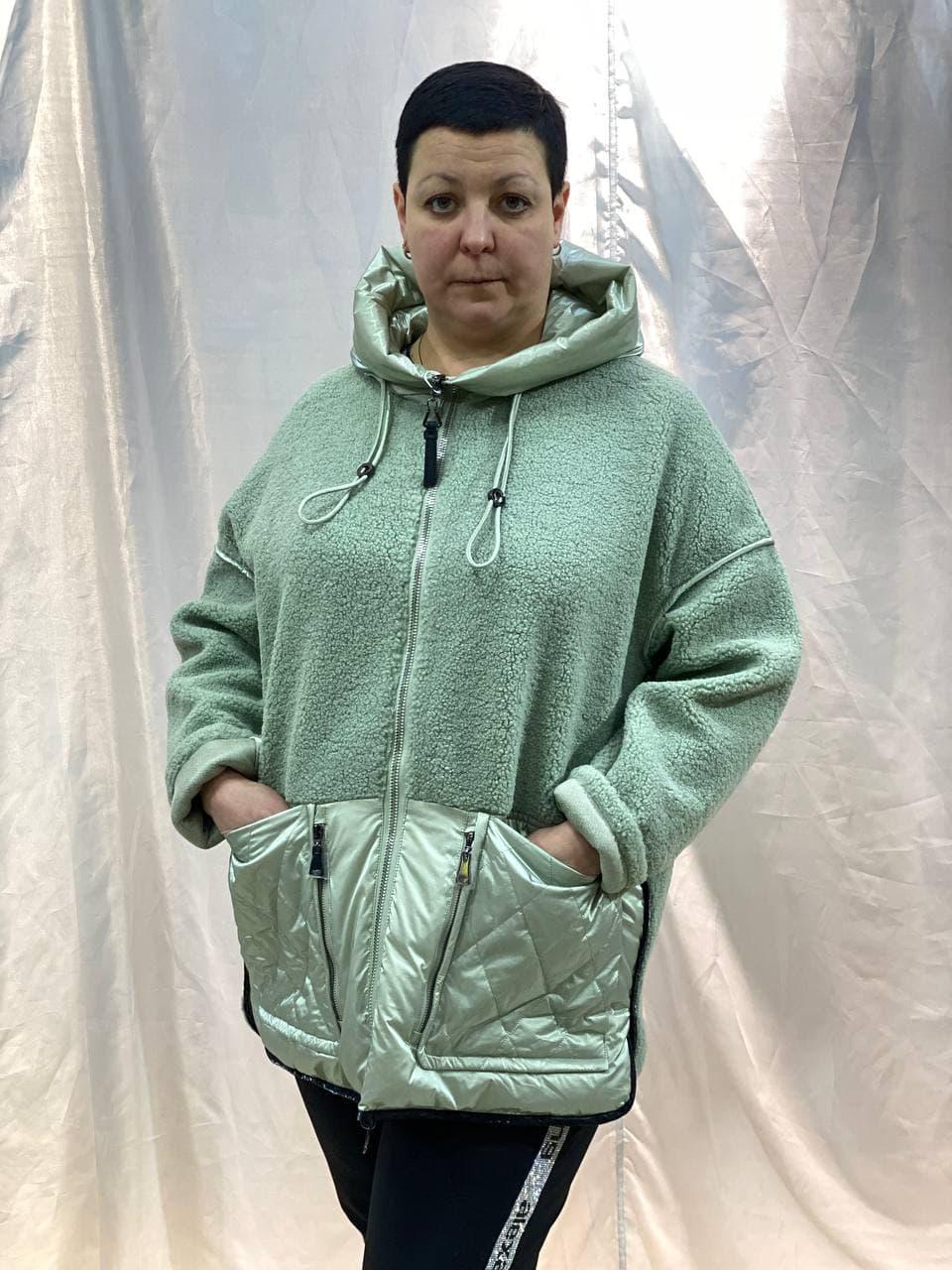 Женская демисезонная куртка из комбинированной ткани Mishele 823-1 купить с доставкой по Украине ...