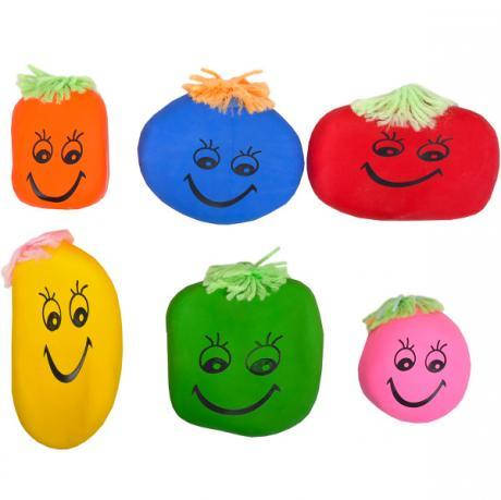 Купить Мячик с песком антистресс "Смайл" 4 см 11-138, цена 6.08 грн ...