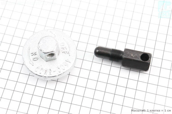 Ключ снятия сцепления вариатора муфты бензопилы с фиксатором поршня М14 к кт 201381 Id