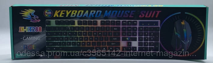 Купить Клавиатура + Мышка KEYBOARD KT-288 (с подсветкой RGB / русская ...