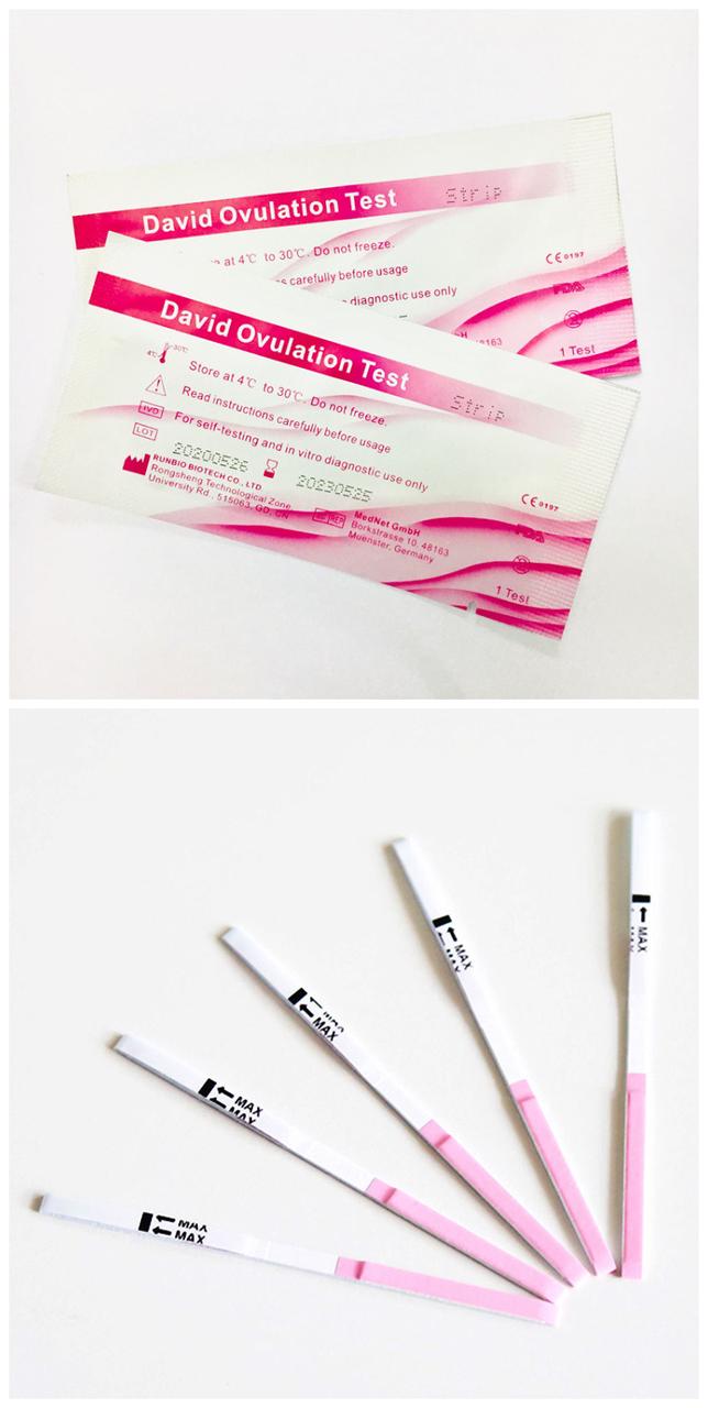 Тест на овуляцію David Ovulation Test Strips 10 miu/ml LH 1 шт, ціна 85 ...