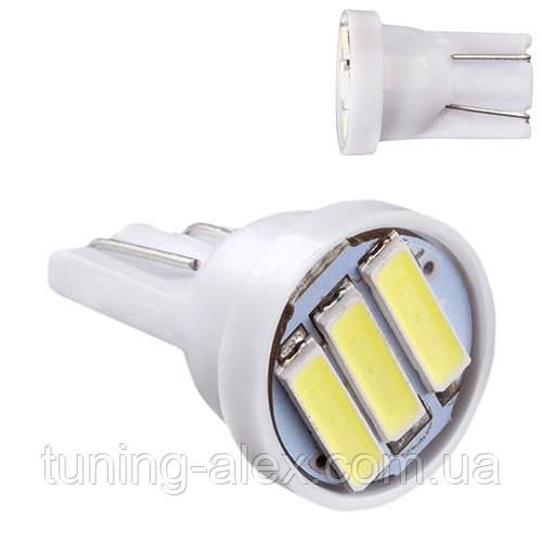Купить ЛАМПА PULSO / ГАБАРИТНАЯ / LED T10 / 3SMD-7020 / 12V / 0.5W ...