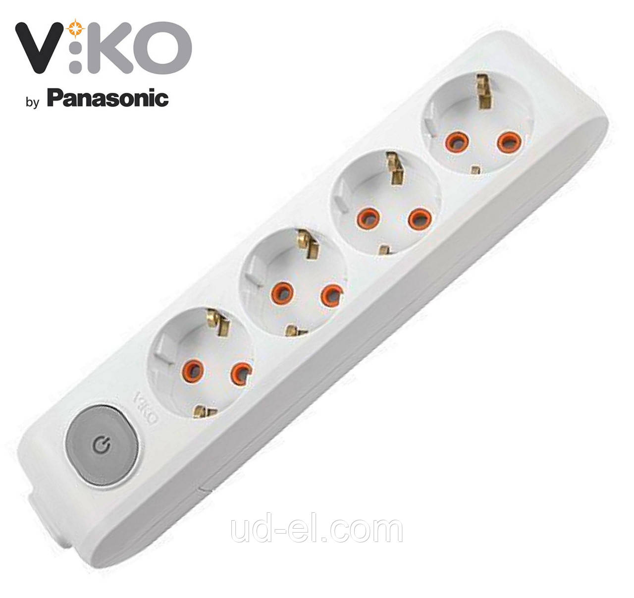 Колодка VIKO 4 Гнезда с Заземлением и Кнопкой.Multi-Let — в Категории ...