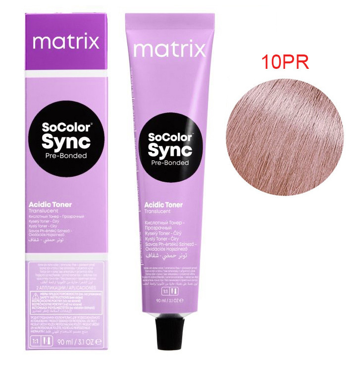 Кислотний тонер Matrix SoColor Sync 10PR, 90мл (ID#1579308828), ціна ...