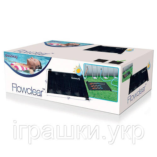 Солнечный нагреватель для бассейнов Bestway 58423, 171 х 110 см (ID ...