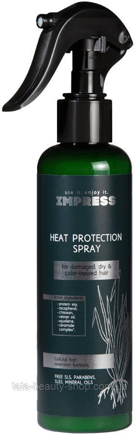 Спрей-термозащита для Волос Impress Heat Protection Spray For Damaged ...