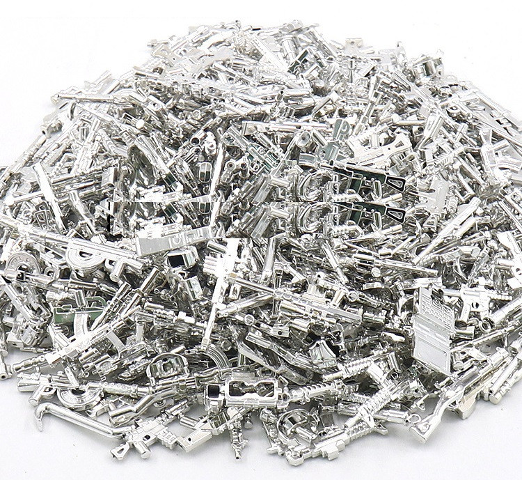 Набор Оружие для Фигурок Аналог Lego Лего Серебро — Купить Недорого на ...