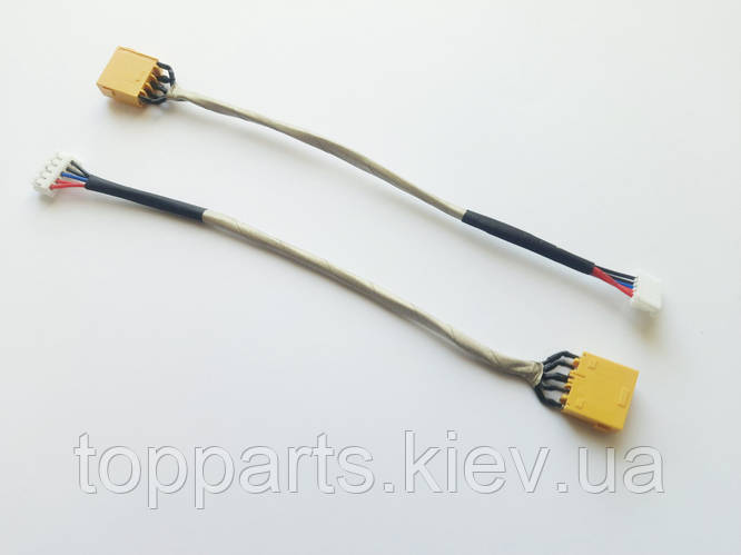 Купити Роз'єм живлення з кабелем для Lenovo PJ612 (прямокутний + center ...