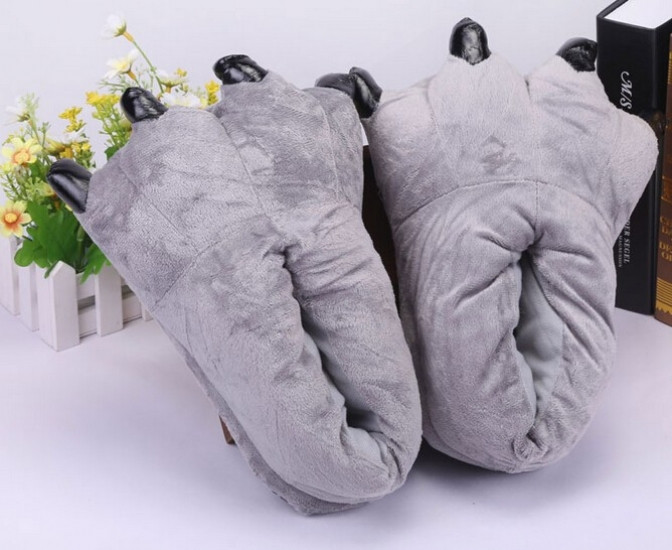 Домашние Тапочки Кигуруми Лапы Серые — Купить Недорого на Bigl.ua ...