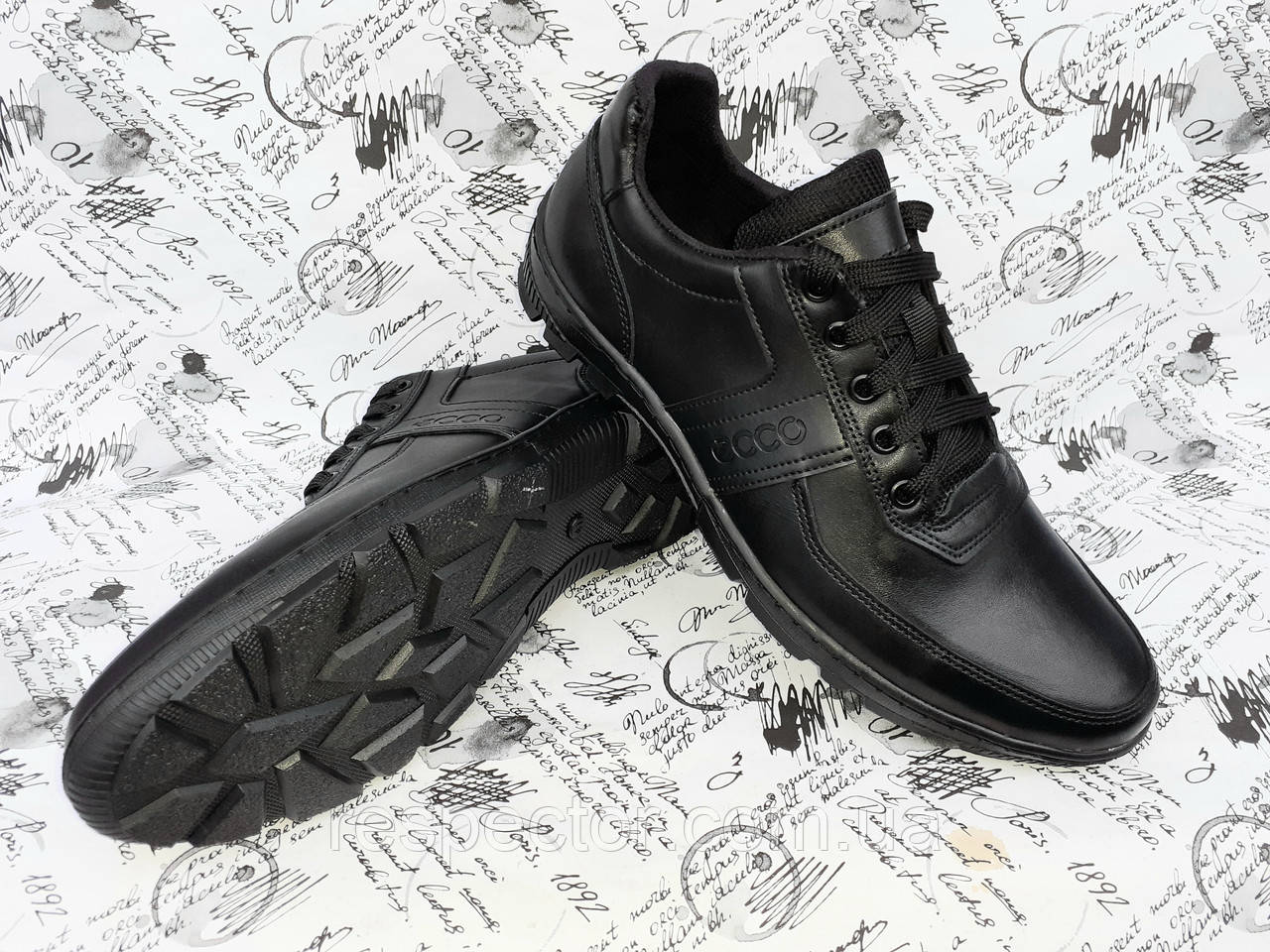 ECCO Е4 Мужские Кожаные Прошитые Туфли Кроссовки — Купить Недорого на ...