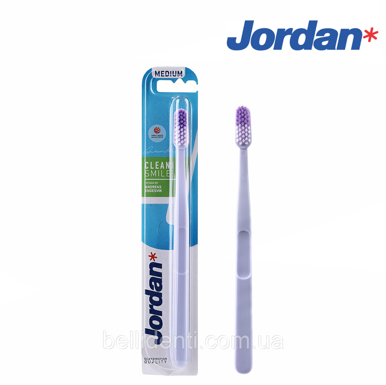 Зубна щітка Jordan Clean Smile (середня): продаж, ціна у Львові. Зубні ...