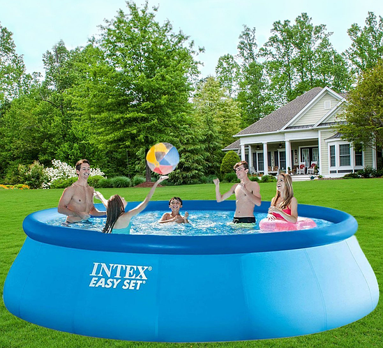 Надувной бассейн Intex 28158, 457 х 84 см (2 006 л/ч), цена 8008 грн ...