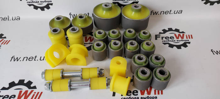 Mitsubishi Lancer IX Лансер 9 КОМПЛЕКТ ПОЛИУРЕТАНОВОЙ ПОДВЕСКИ Втулки ...