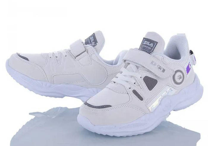 Кроссовки детские Bessky B419-1C White на девочку молочные, цена 388 ...