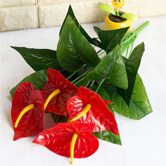 Искусственный Куст Антуриум.Антуриум Декоративный. — Купить Недорого на ...