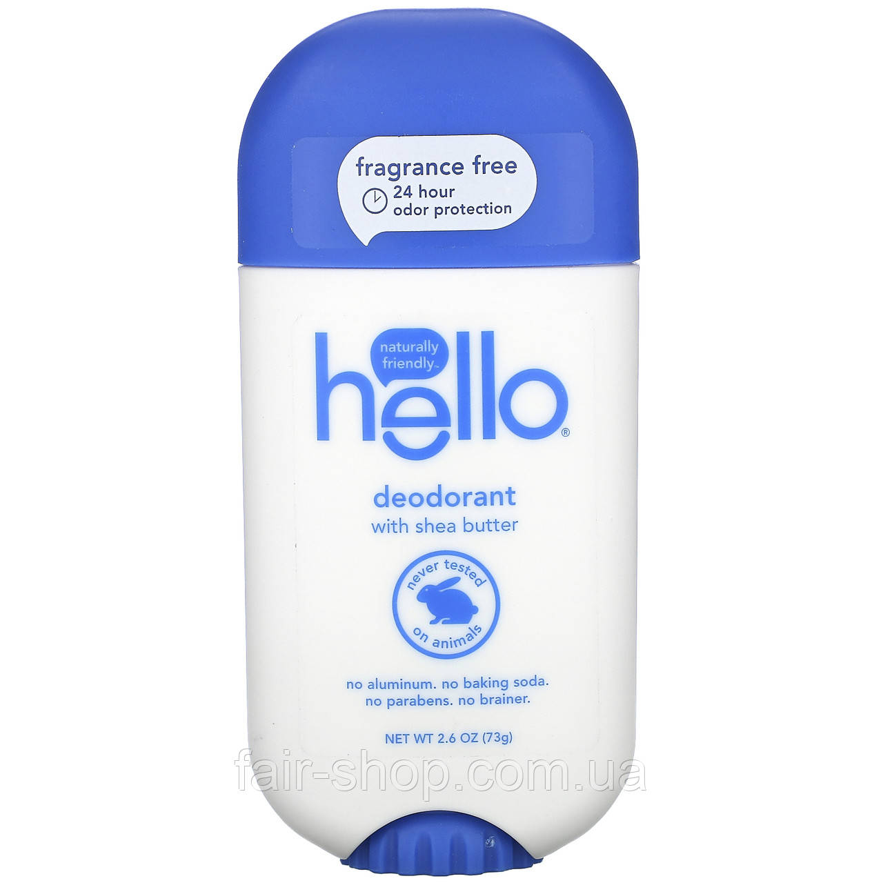Дезодорант Hello, Deodorant with Shea Butter, Fragrance Free, 2.6 oz ...