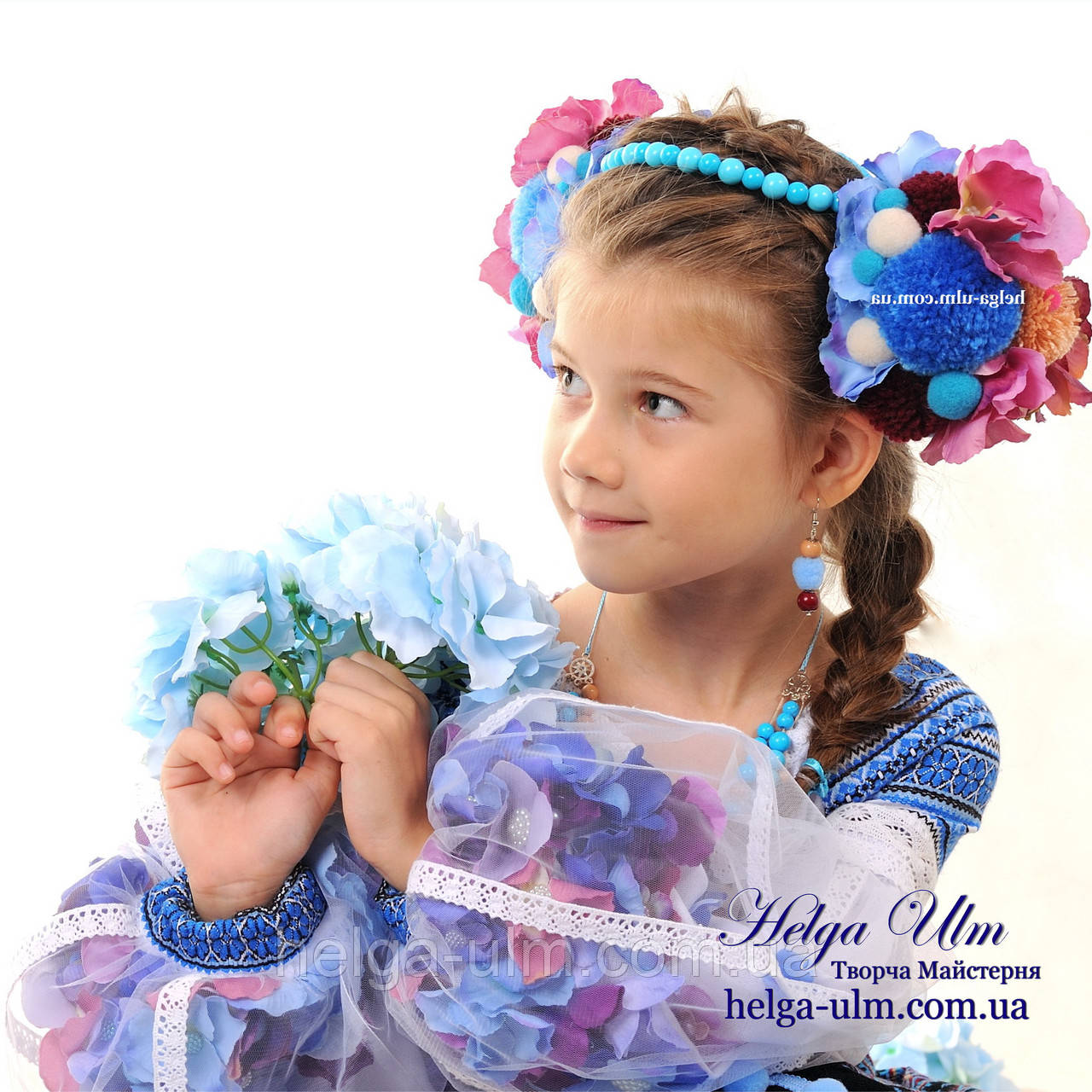 Головной убор "Вушка" для украинского костюма "МарцыПани: продажа, цена в Львове. Обручи и венки ...