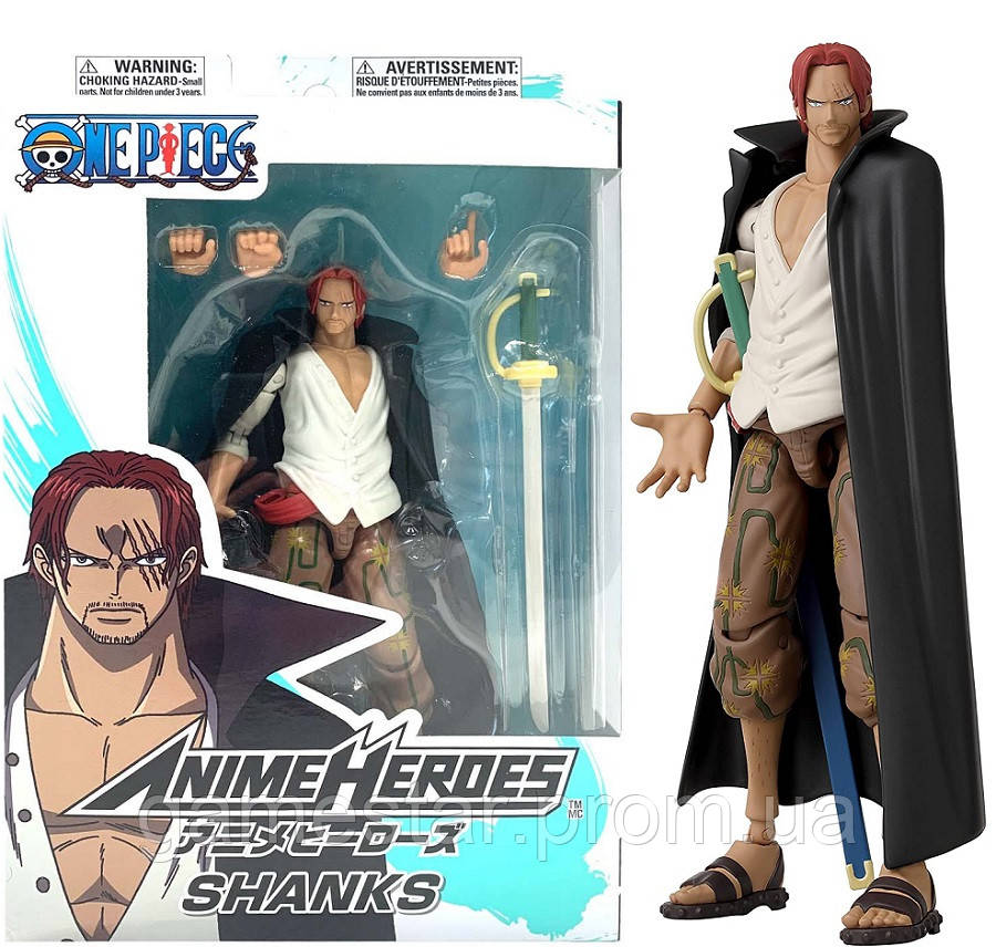Подвижная фигурка One Piece Shanks Anime Heroes Bandai (ID#1584361756 ...