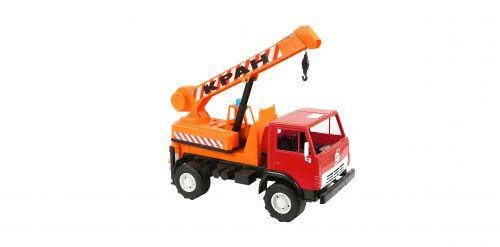 Машинка "КАМАЗ" Кран (червоний) (ID#1584908475), цена: 239 ₴, купить на ...