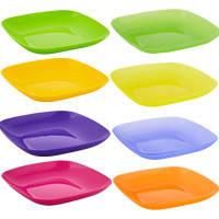 Тарелка порционная пластиковая Алеана 167062 19*19*2.8 см (ID#585860135 ...