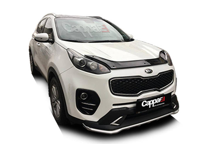 Дефлектор капота (EuroCap) Kia Sportage 2015-2021 гг. TMR Дефлектор на ...