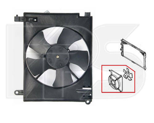 Купить Диффузор С Вентилятором Радиатора D 300 Chevrolet Aveo Заз Vida ...