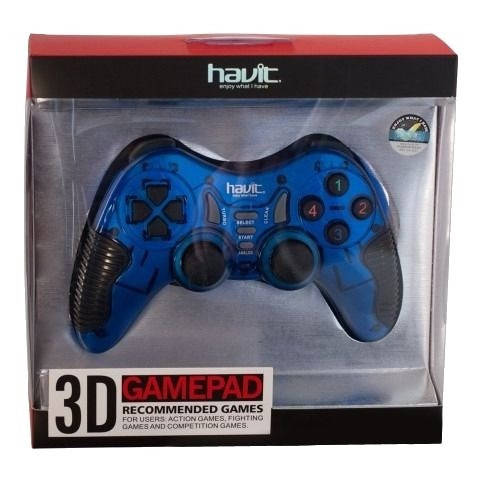 Проводной геймпад USB PS2 PS3 Blue (Havit) HV-G85, цена 432 грн — Prom ...