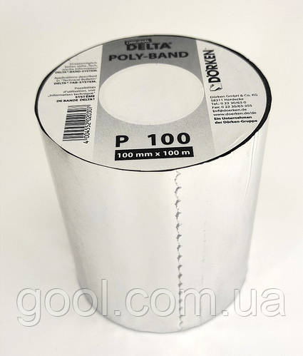 Лента алюминизированная Delta Poly Band P100 скотч фольгированный для ...