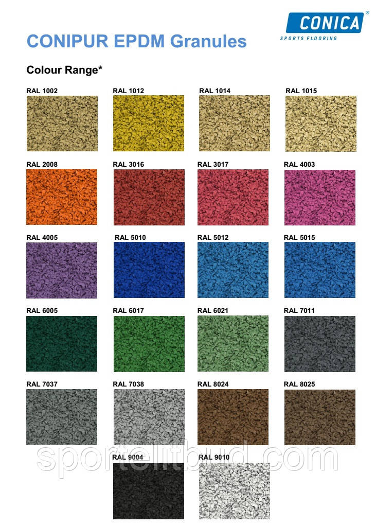 EPDM гранулят, Спортивні покриття з EPDM , спортивні покриття ...