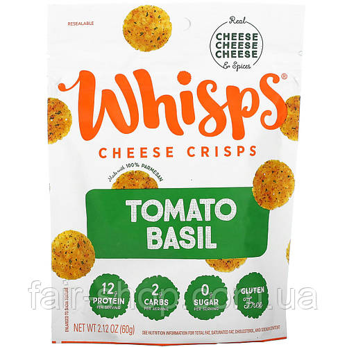 Купить Whisps, Чипсы с томатным базиликом, 60 г (2,12 унции) - Оригинал ...