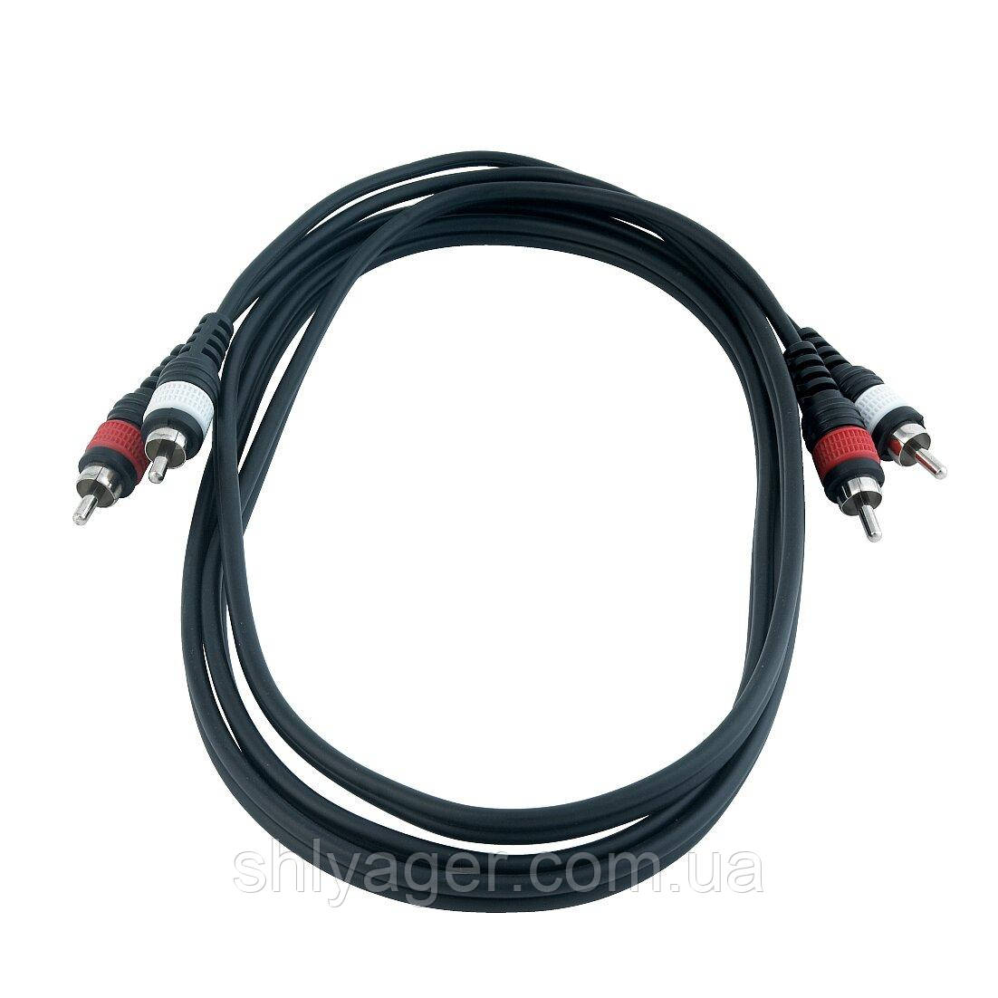 ROCKCABLE RCL 20942 D4 Готовый мультимедийный кабель 2хRCA-2хRCA, 1,5м ...