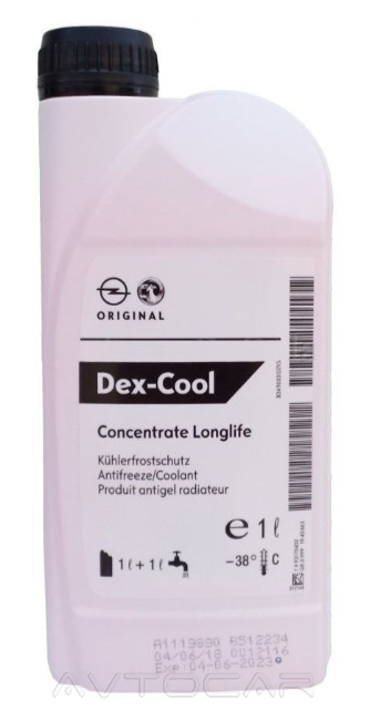 Антифриз Концентрат GM Longlife Dex Cool Красный 93170402 — Купити ...