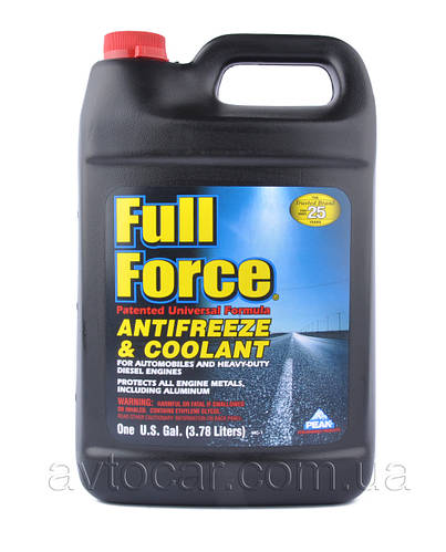 Концентрат антифризу PEAK Antifreeze & Coolant, колір зелений, 3,78 л ...