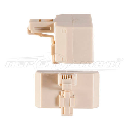 Телефонный разветвитель RJ11, штекер - 3 гнезда (6P-4C), цена 31 грн ...