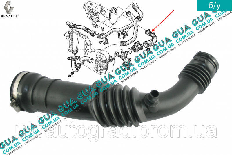 Патрубок повітряного фільтра ( від витратоміра до турбіни ) 7700113920 ...