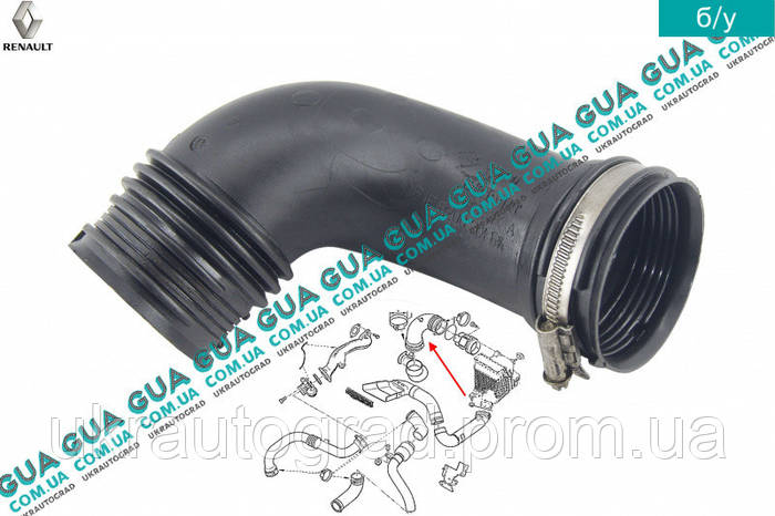 Патрубок воздушного фильтра ( от расходомера к турбине ) 8200201614 ...