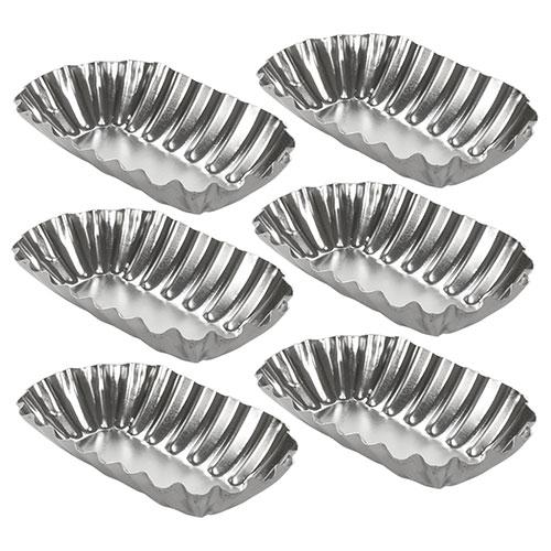 Формочки железные для выпекания тарталеток "Овал" 9*5см 6шт/наб R21615 ...