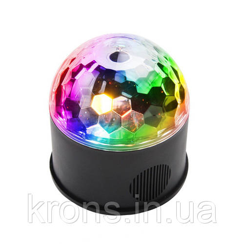 Диско шар EKOOT M-M09 MINI LED Bluetooth цветомузыка 9 цветов ...