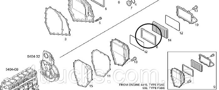 Купить Прокладка фильтра сапуна Iveco Cursor 7.50504 500398649 Резинка ...